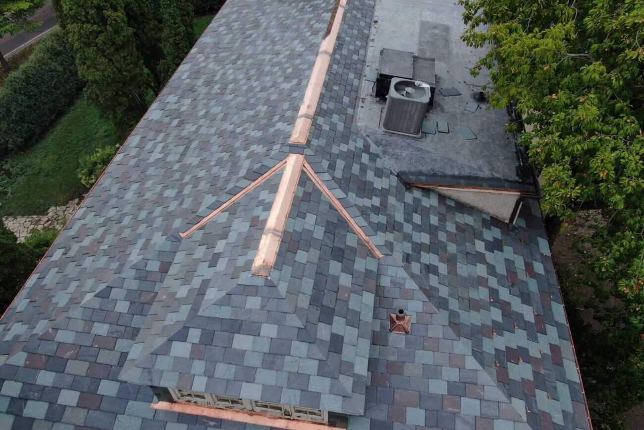 Slate Roof & Copper Gutters - Dean Parkway, MN - Summit Construction Group