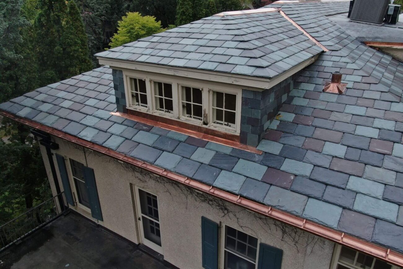 Slate Roof & Copper Gutters - Dean Parkway, MN - Summit Construction Group